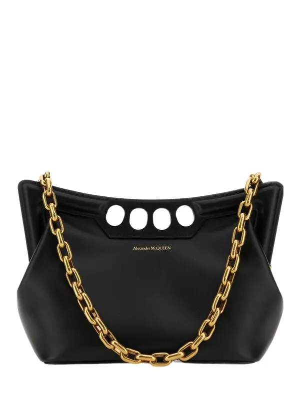 Alexander McQueen Small The Peak Shoulder Bag - Black