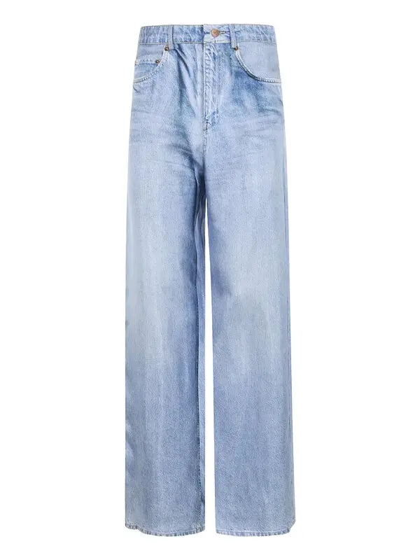 PIERRE-LOUIS MASCIA Wide-leg Casual Trousers - Blue