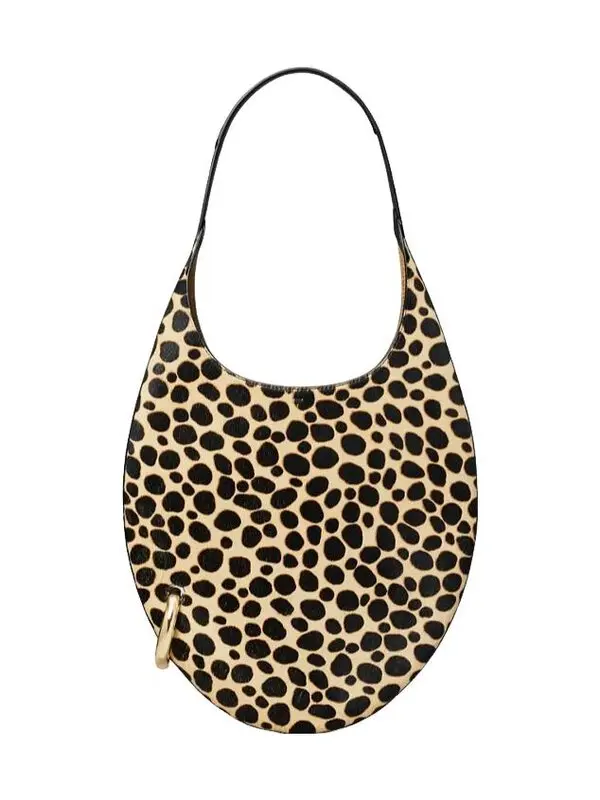 Tory Burch Animal-print Leather Tote Bag - Black