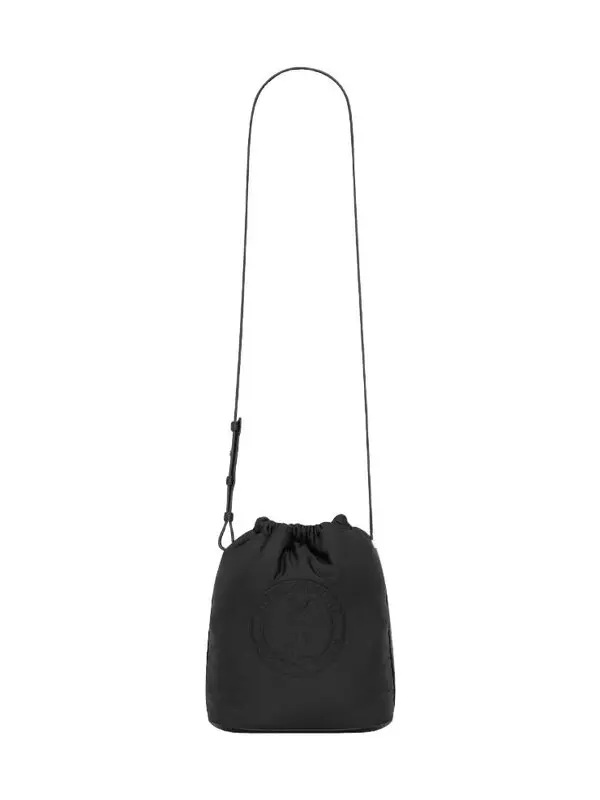 Saint Laurent Rive Gauche Laced Bucket Bag - Black