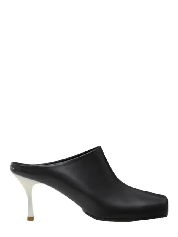 MAISON MARGIELA Square Toe Ballerina Mules - Black