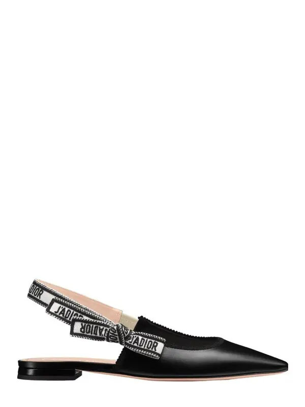 Dior J'adior Slingback Flats - Black