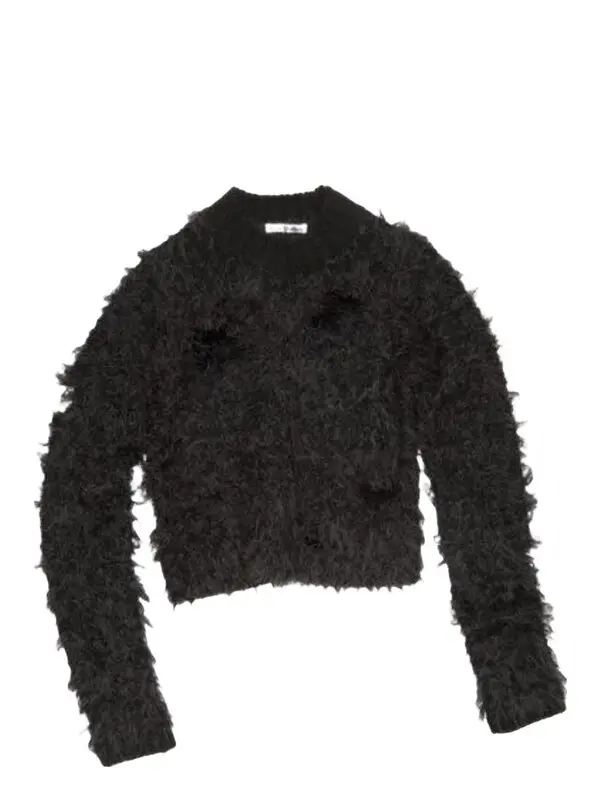 Acne Studios Cut-out Crewneck Jumper - Black