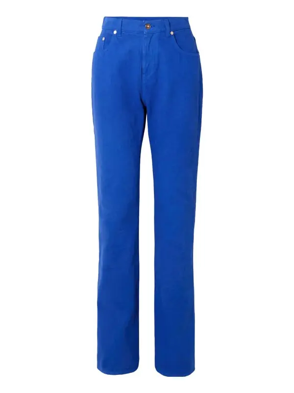 Gabriela Hearst High-waisted Straight Leg Jeans - Cobalt Blue
