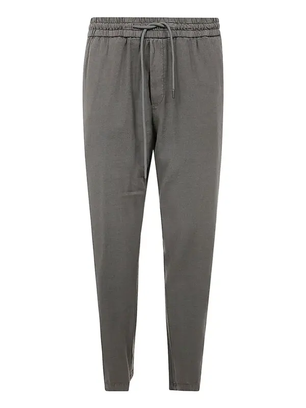 DONDUP Drawstring Waist Casual Pants - Gray