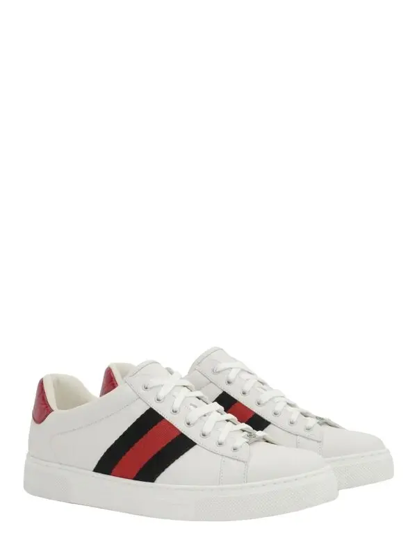 Gucci Ace Low-top Sneakers - White/red