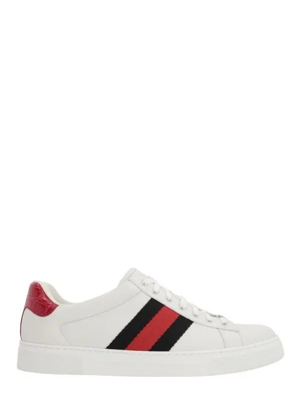 Gucci Ace Low-top Sneakers - White/red