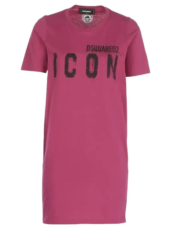 Dsquared2 Icon" T-shirt Dress - Pink