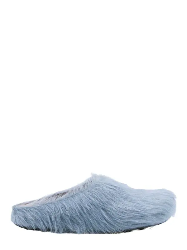 Marni Fussbett Slip-on Flat Mules - Blue