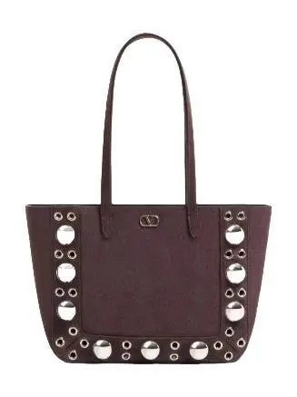 Valentino Garavani Vlogo Signature Medium Tote Bag - Brown
