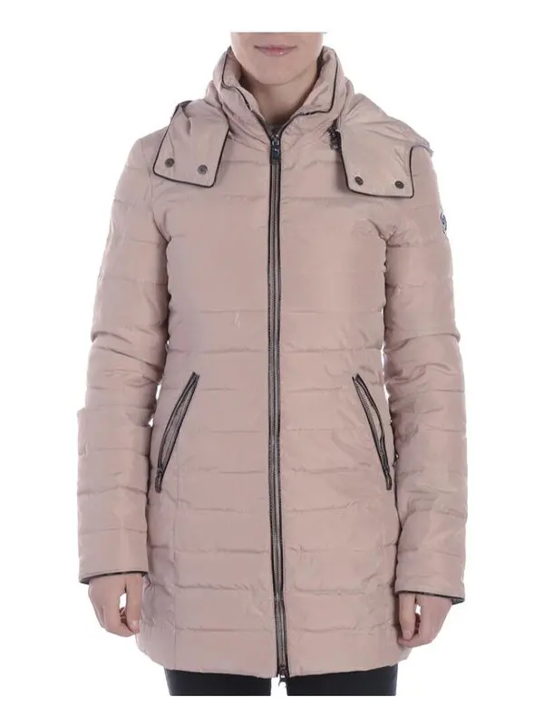 Emporio Armani Hooded Down Jacket - Nude