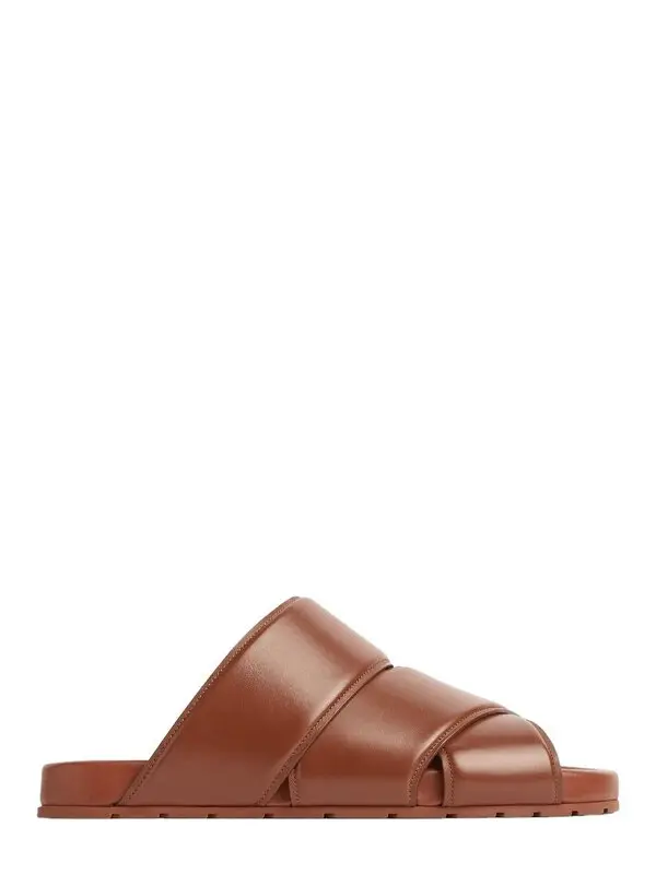 Bottega Veneta Bridge Mule Sandals - Brown