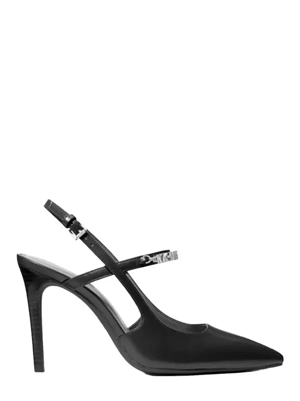 Michael Kors Dina Slingback Pumps With Stiletto Heels - Black