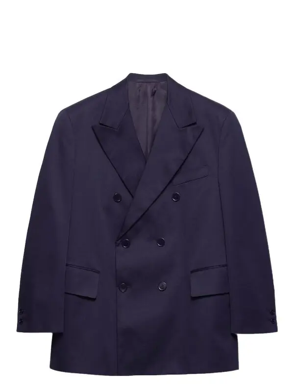 Prada Double-breasted Tailored Blazer - Navy