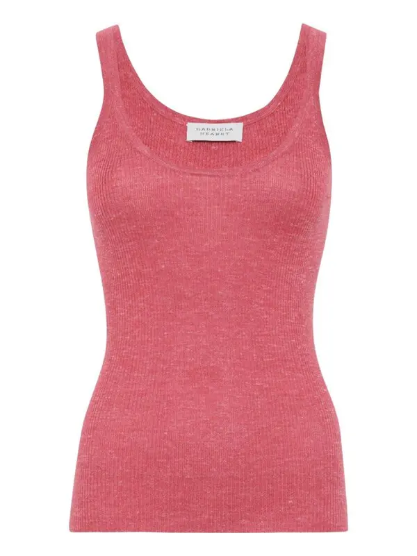 Gabriela Hearst Ribbed Knit Vest - Red