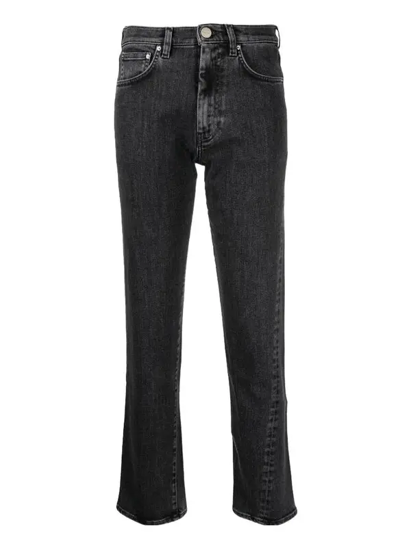 TOTEME High-waisted Straight-leg Jeans - Black