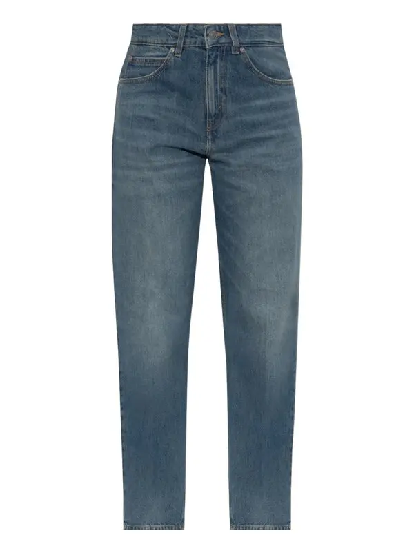 Victoria Beckham Washed Straight-leg Jeans - Blue