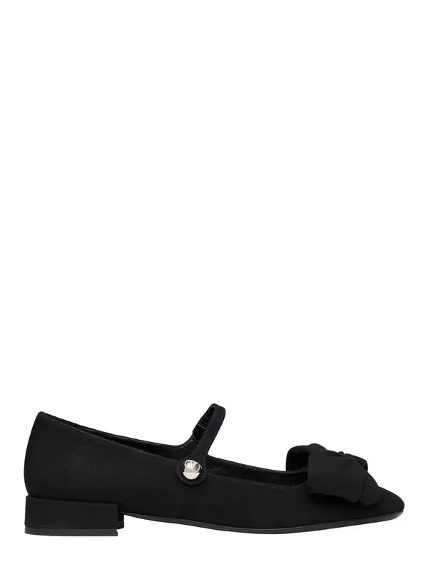 Valentino Garavani Bow Detailed Slip-on Flats - Black
