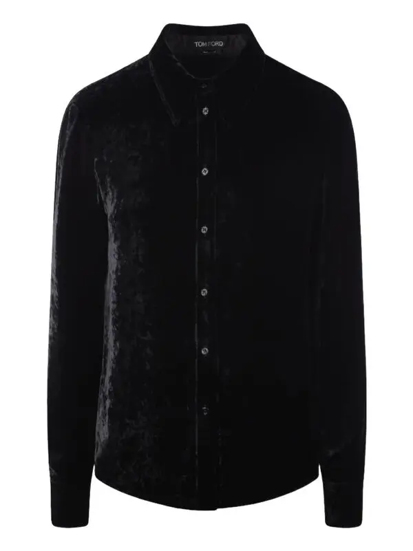 TOM FORD Velvet Shirt - Black