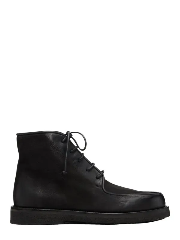 Marsèll Lace-up Leather Desert Boots - Black