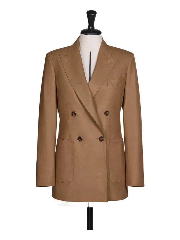 Max Mara Double-breasted Cashmere Jacket - Cuero