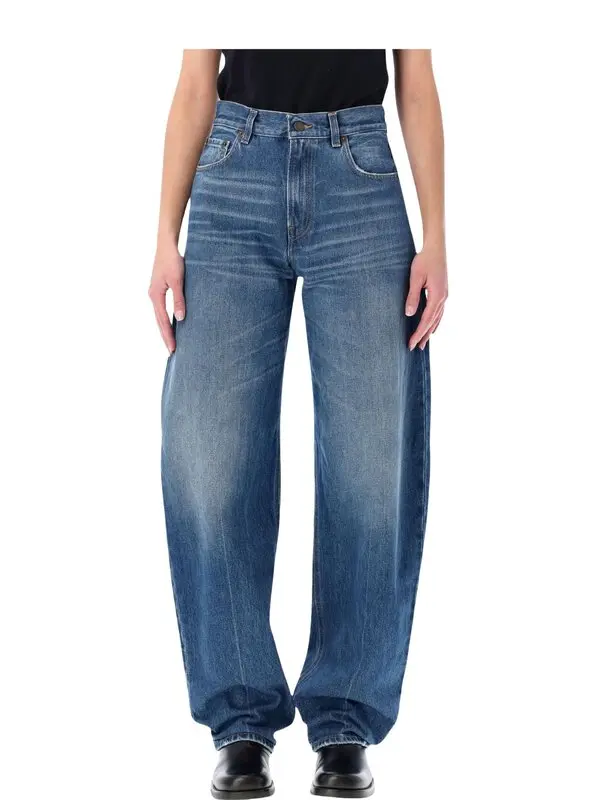 HAIKURE Bibi High-rise Wide-leg Jeans - Blue