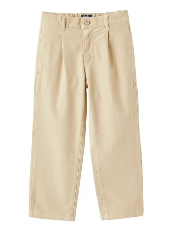 IL GUFO Tailored Trousers With Herringbone Detail - Nude