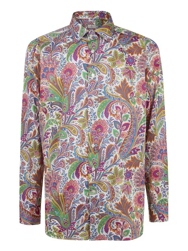 Etro Paisley-print Long-sleeve Shirt - Multicolor