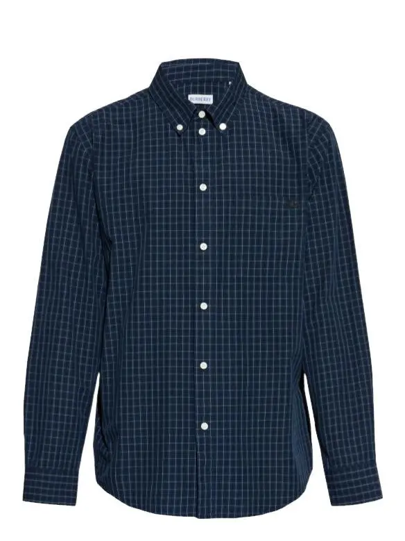 Burberry Roland Plaid Check Shirt - Black