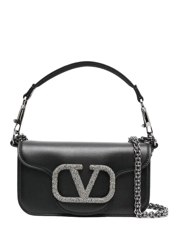 Valentino Garavani Vlogo Signature Small Shoulder Bag - Black