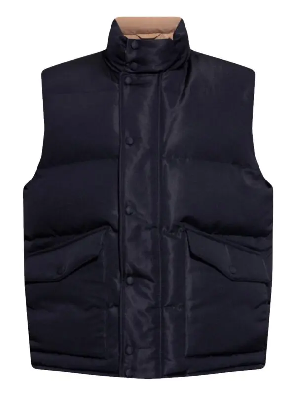 Alexander McQueen Stand Collar Logo Printed Zipped Jacket - Black