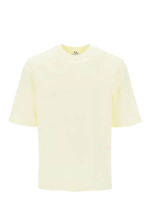 Burberry Crewneck Striped T-shirt - White