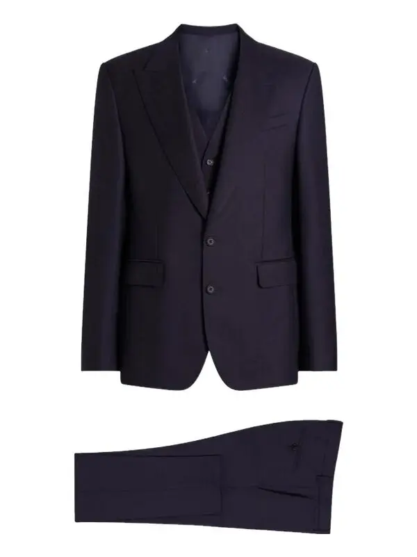 Dolce & Gabbana Dolce Gabbana Single-breasted Tailored Suit - Black