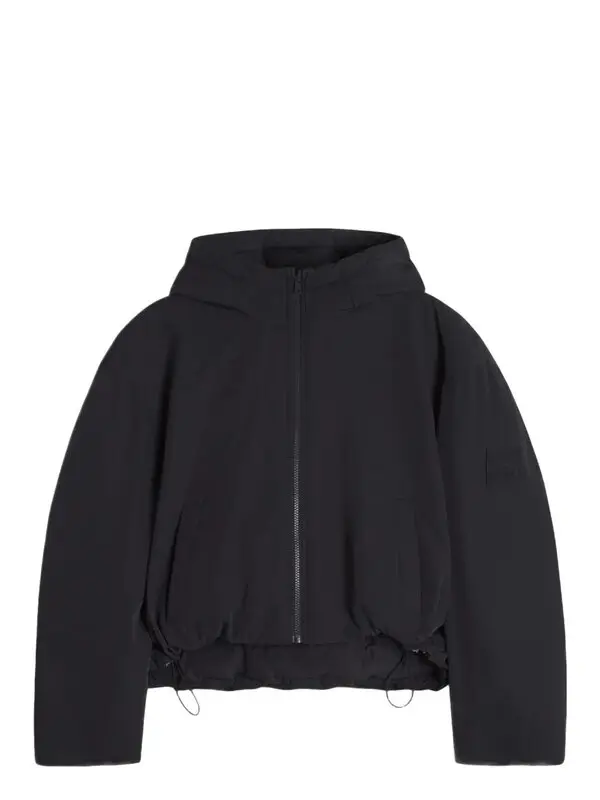 Maison Kitsuné Hooded Zip-up Puffer Jacket - Black