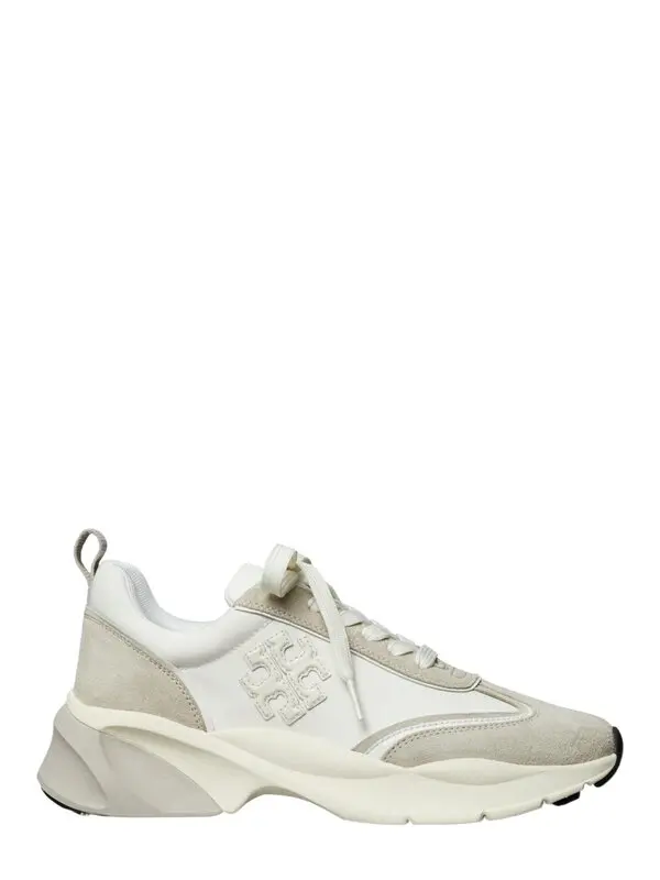 Tory Burch Good Luck" Lace-up Trainers - White/fossil
