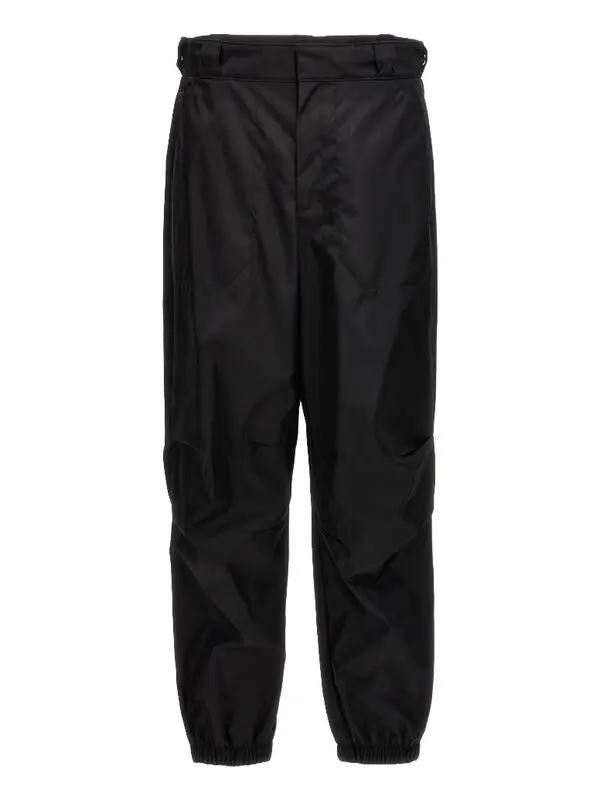 Prada Casual Pants With Elasticated Cuffs - Black