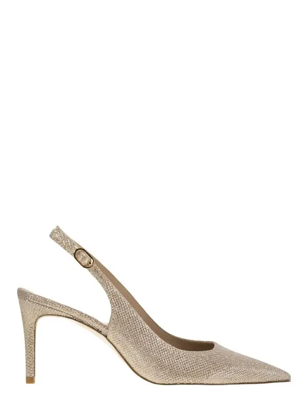 STUART WEITZMAN Pointed Slingback Stiletto Sandals - Nude