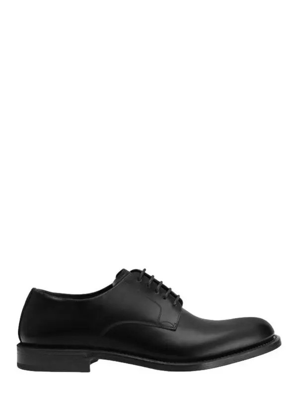 Dolce & Gabbana Brushed Leather Derby Shoes - Black