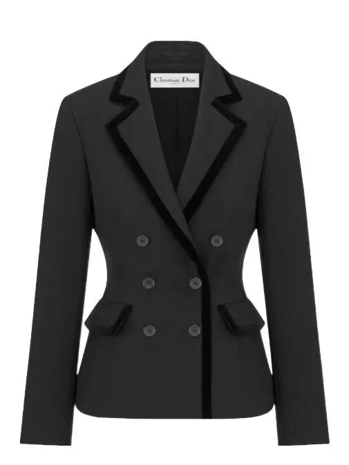 Dior Marlène Double-breasted Blazer - Black