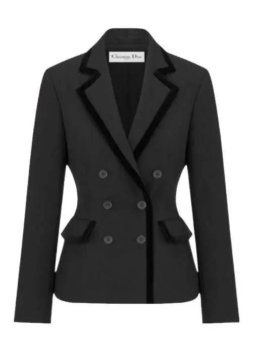 Dior Marlène Double-breasted Blazer - Black