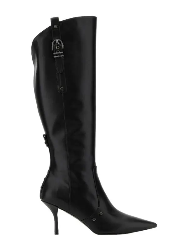 STUART WEITZMAN Thigh-high Pointed-toe High-heel Boots - Black