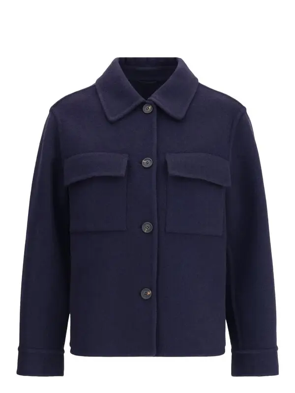 Brunello Cucinelli Single-breasted Jacket With Chest Pockets - Blue
