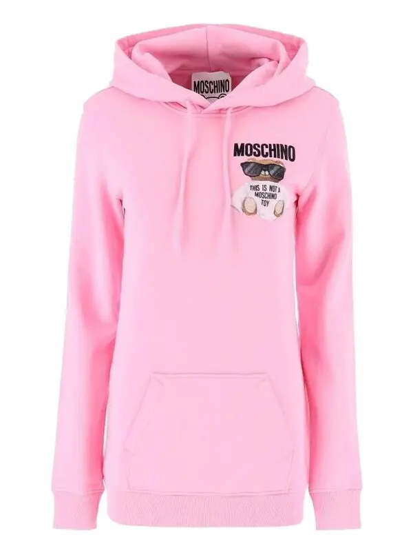 Moschino Teddy Bear Print Hoodie - Pink