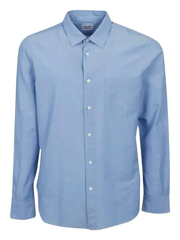 Aspesi Plain Shirt - Blue