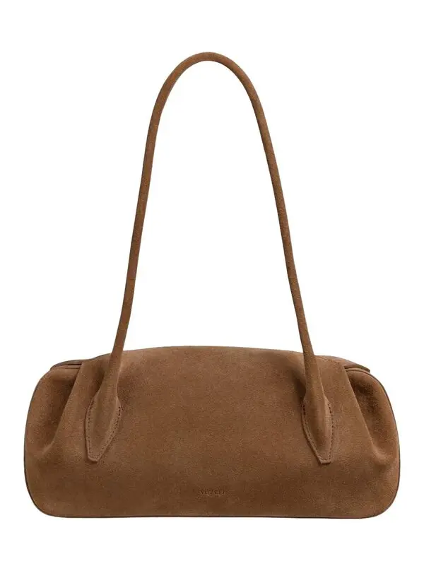 Yuzefi Magnetic Buckle Shoulder Bag - Camel