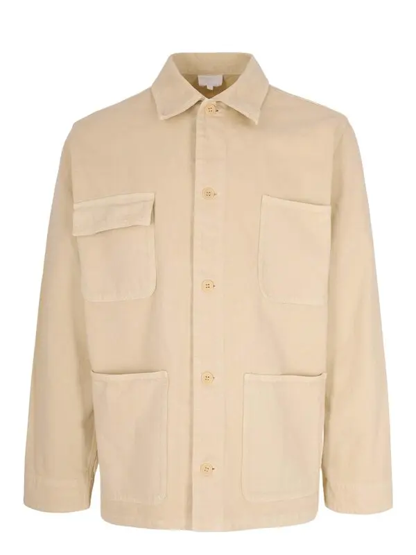A.p.c. Long Sleeve Buttoned Shirt - Nude