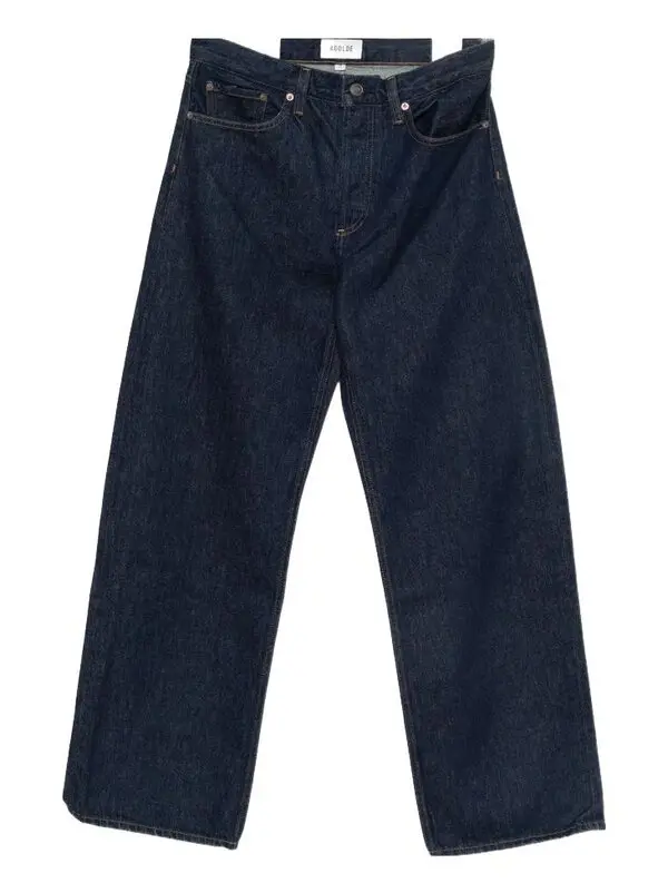 AGOLDE Wide-leg High-waist Jeans - Black