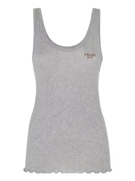 Fendi Sleeveless Top - Gray