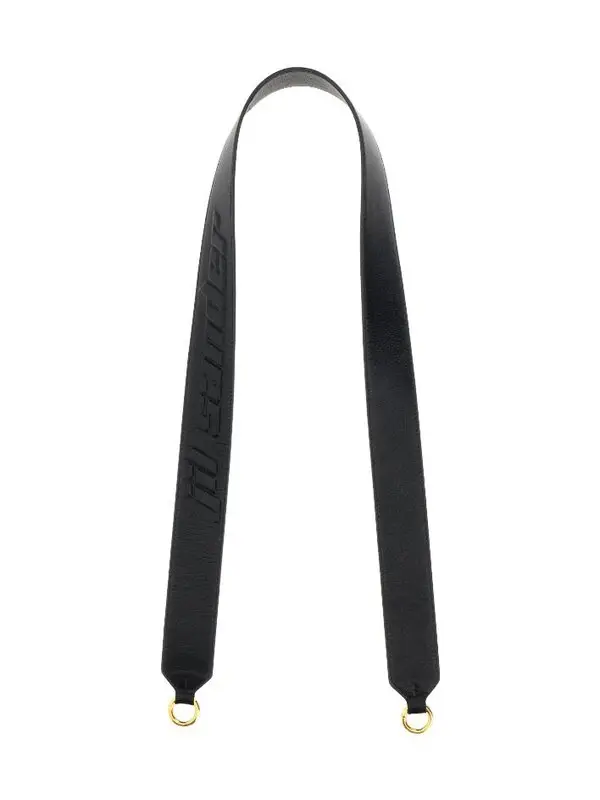 JIL SANDER Logo Embossed Bag Strap - Black