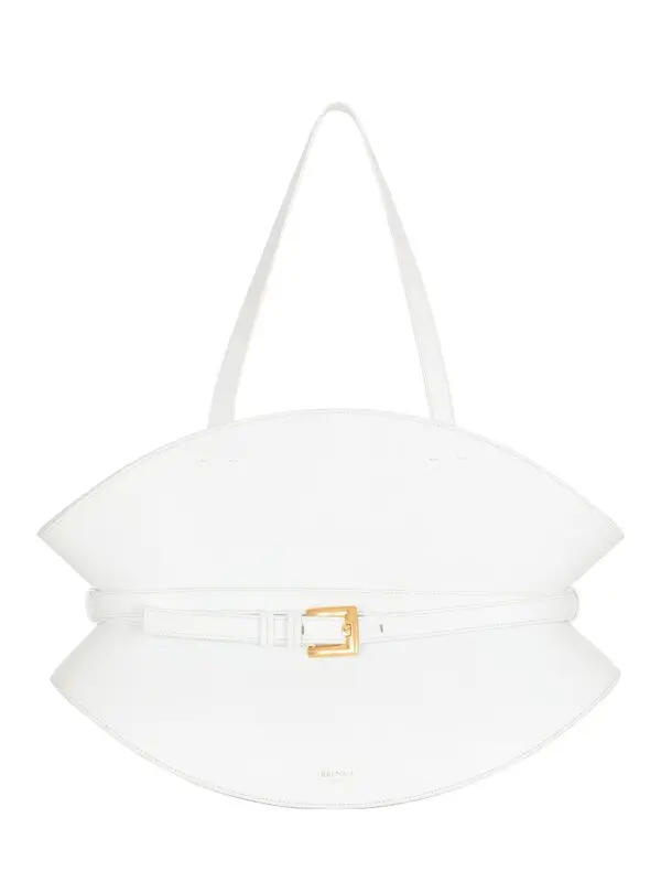 Balmain Shuffle Medium Tote Bag - White
